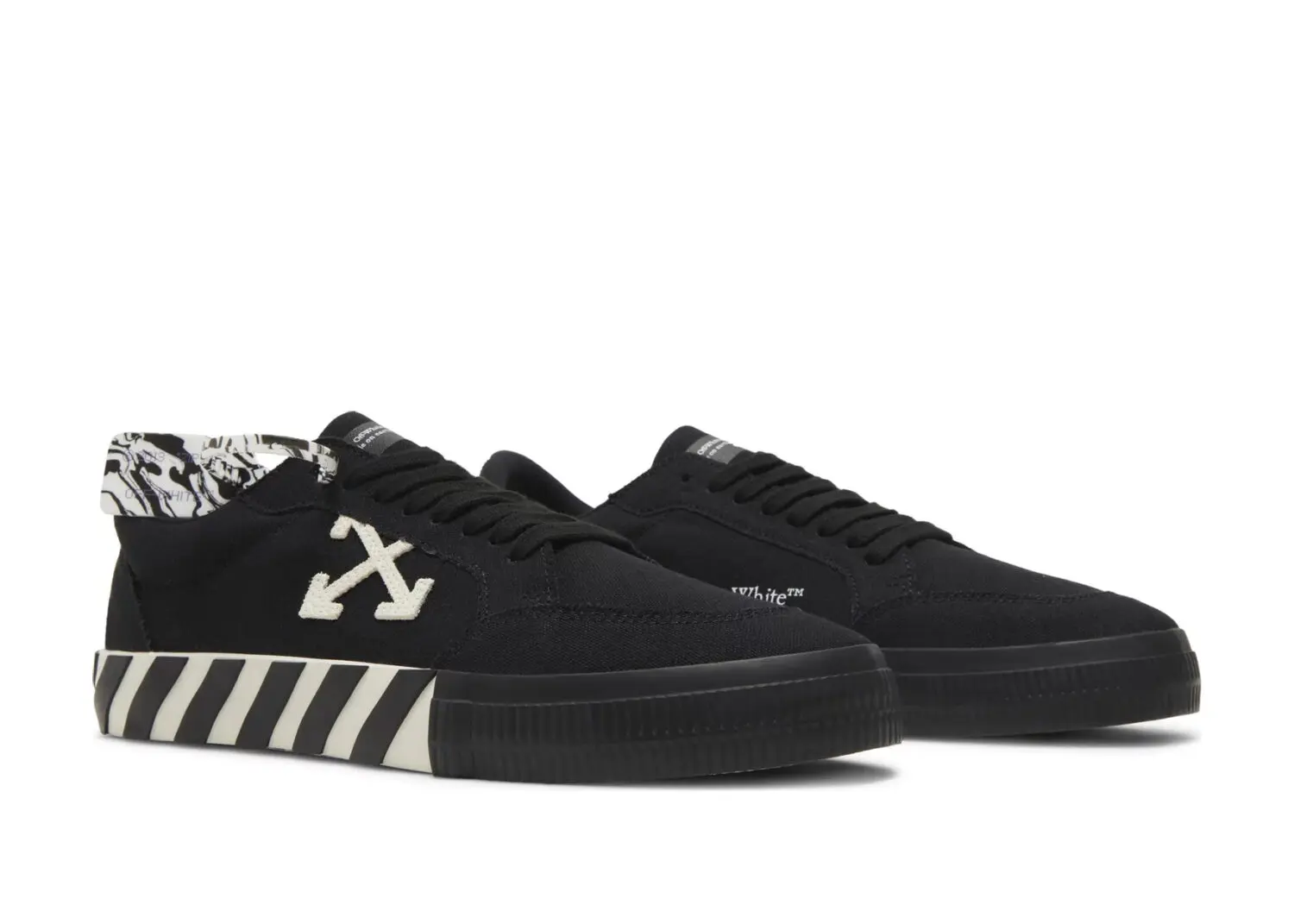 OFF-WHITE Vulc Low Black White Arrow - OMIA085R21FAB0011001 | Sneaker Baker