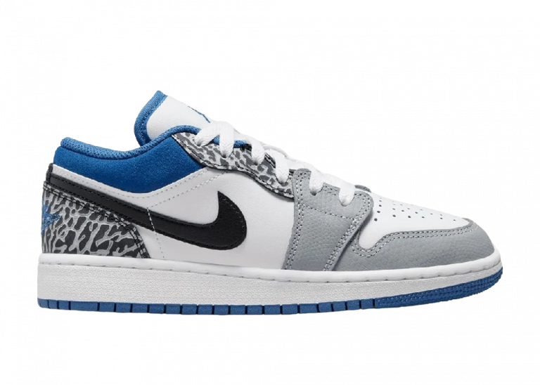 Nike Air Jordan 1 Low SE True Blue (GS) - DQ2514-140 | Sneaker Baker