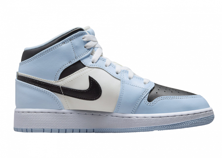 Nike Air Jordan 1 Mid Ice Blue (GS) - 555112-401 | Sneaker Baker