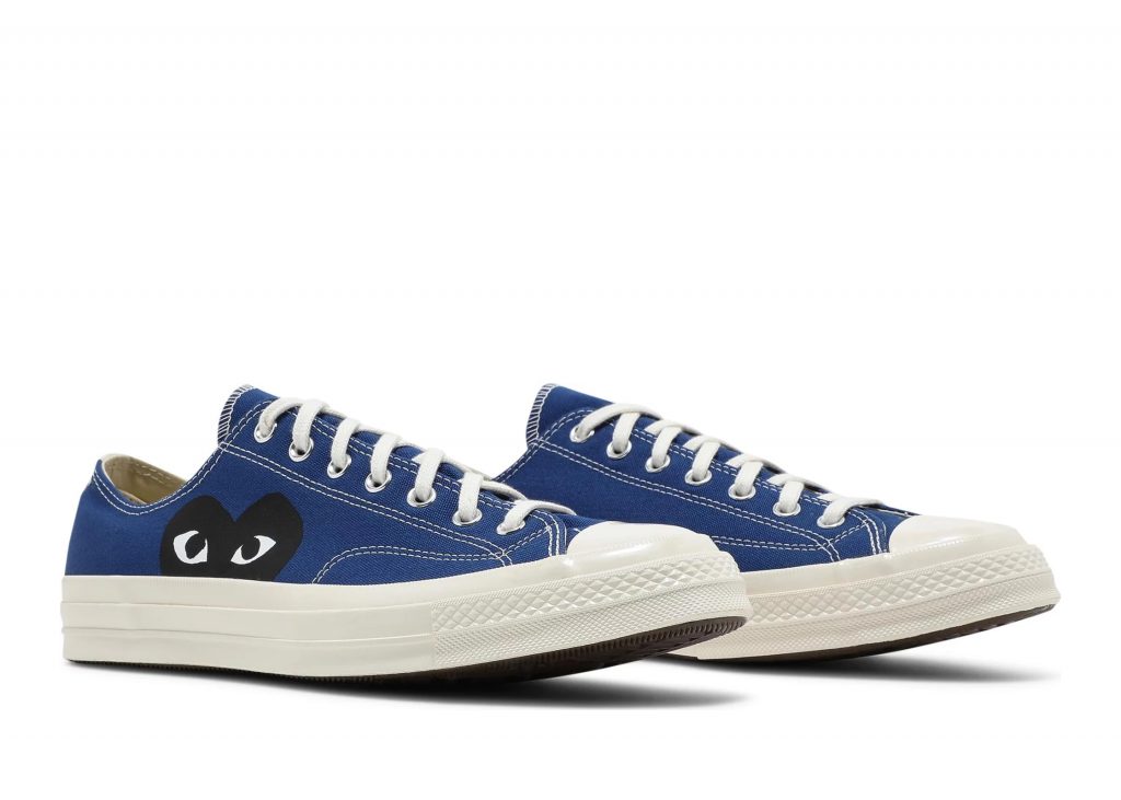 Converse Comme des Garçons PLAY x Chuck 70 Low Blue Quartz - 171848C ...