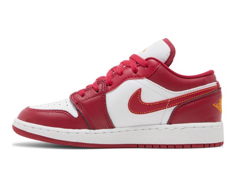 Nike Air Jordan 1 Low Cardinal Red (GS) - 553560-607 | Sneaker Baker