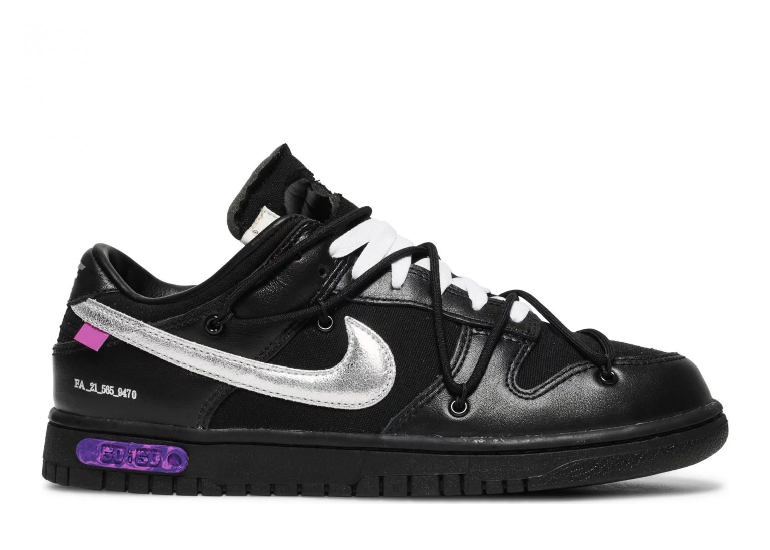 Nike Dunk Low Off-White Lot 50 - DM1602-001 | Sneaker Baker
