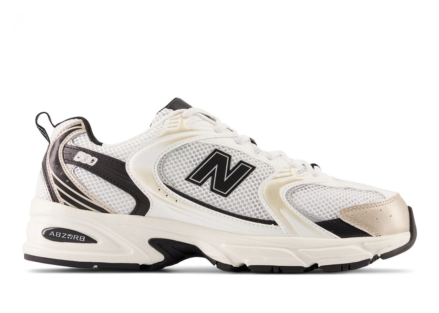 New Balance 530 White Light Gold Metallic - MR530TC | Sneaker Baker