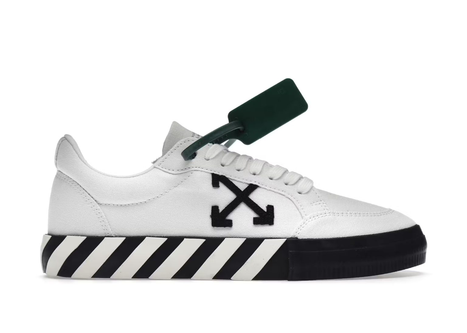 OFF-WHITE Vulc Low Canvas White Black SS22 - OMIA085C99FAB0010110 ...