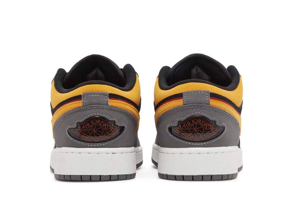 Nike Air Jordan 1 Low SE Light Graphite Vivid Orange (GS) - FN7671-008 ...