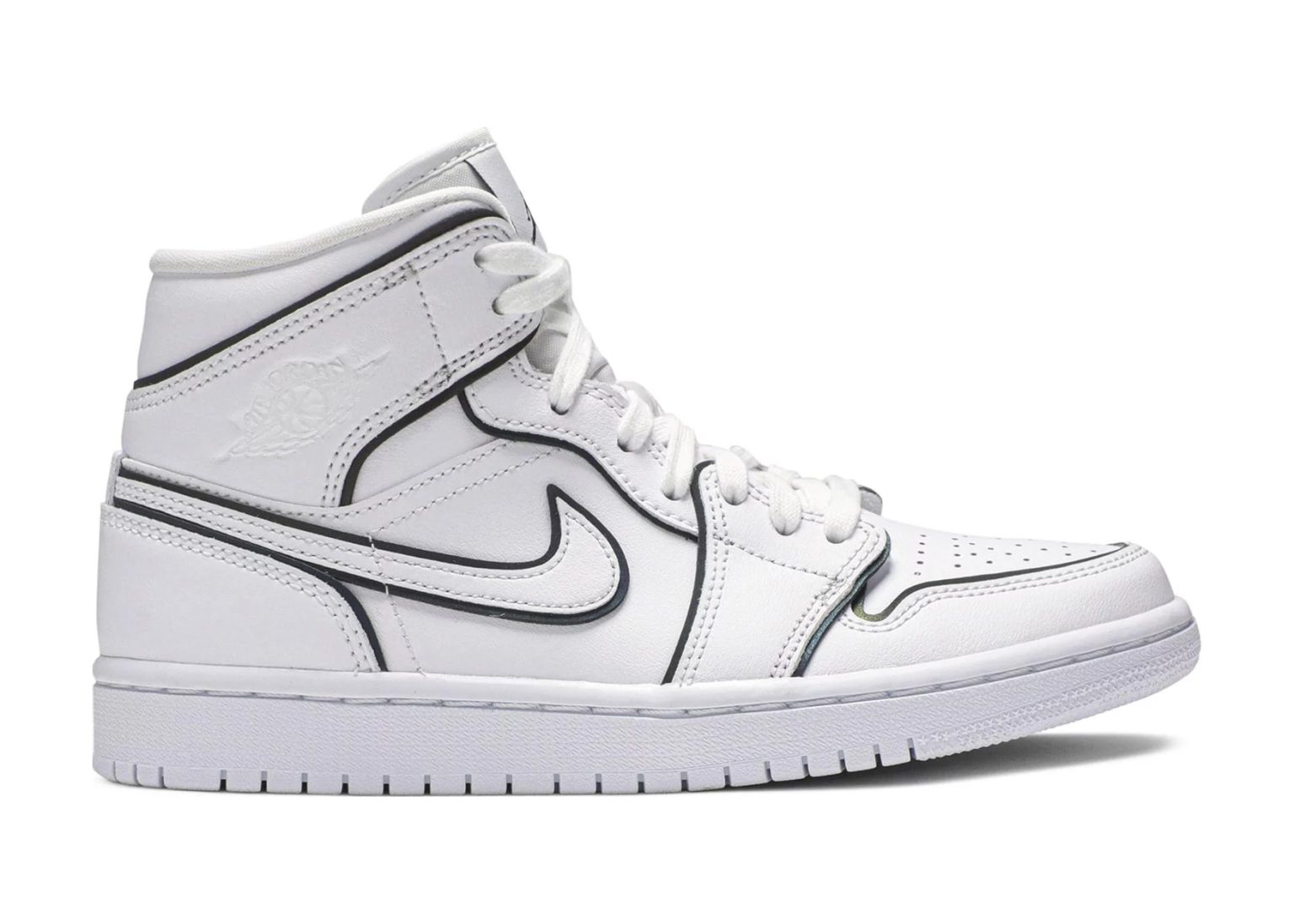 Nike Air Jordan 1 Mid Iridescent Reflective White (W) - CK6587-100 ...