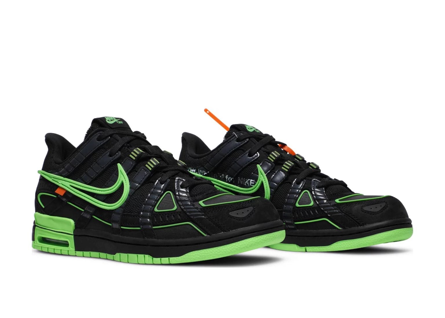 Nike Air Rubber Dunk Off-White Green Strike - CU6015-001 | Sneaker Baker