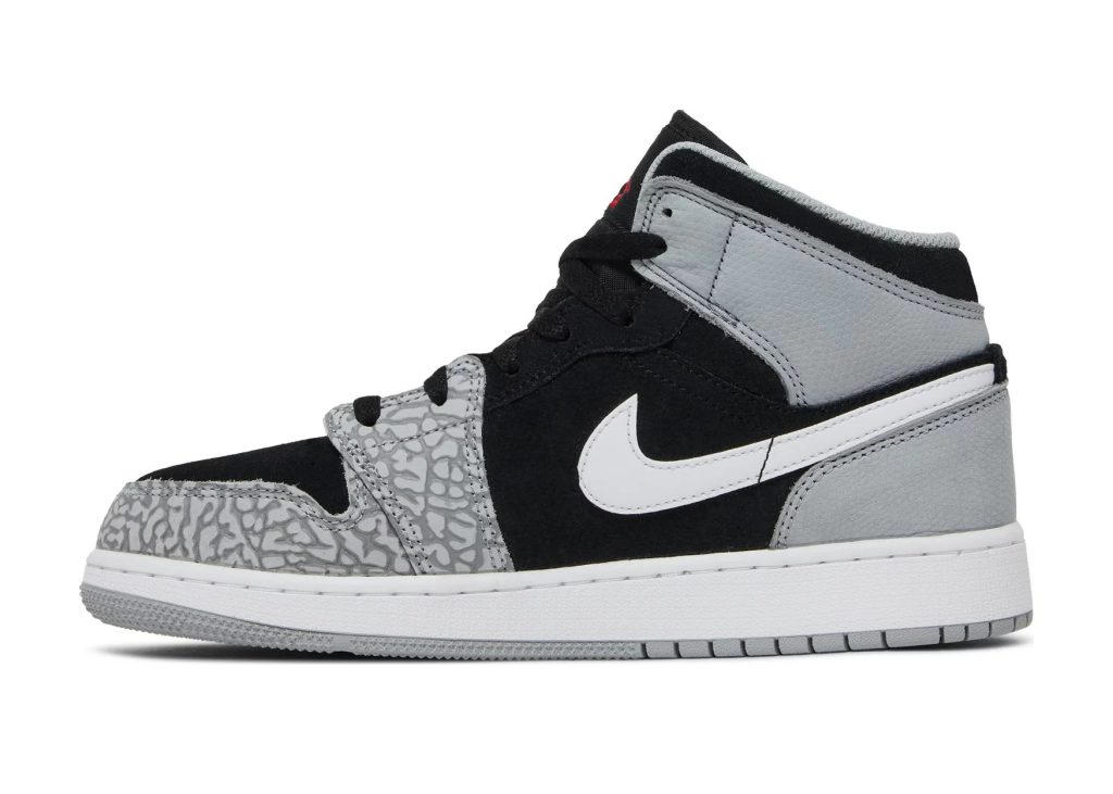Nike Air Jordan 1 Mid Elephant Print (GS) - DM6216-016 | Sneaker Baker