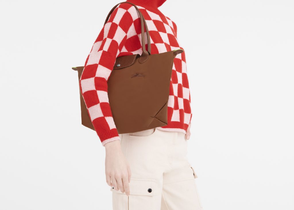Longchamp Le Pliage Green Medium Tote Bag Cognac - L2605919504 ...