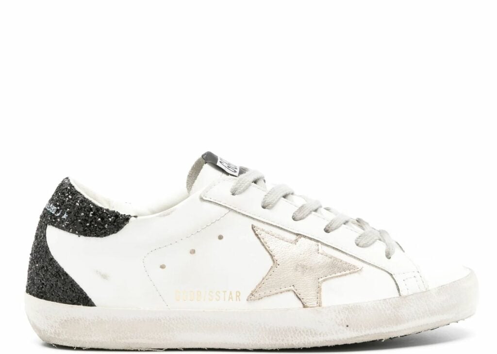 Golden Goose Super-Star White Ice Gray Gold Glitter (W) - GWF00102 ...