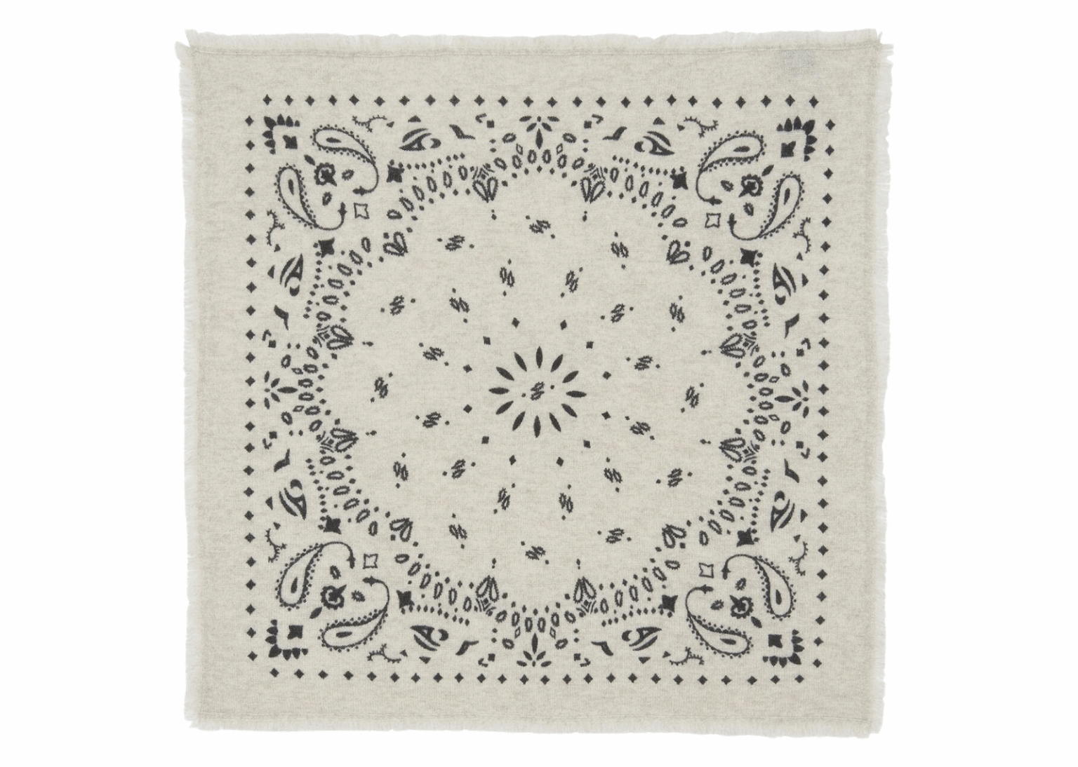 Kujten Small Cashmere Bandana Hachi Oats White - AK_2220-2238_-_AVOINE ...