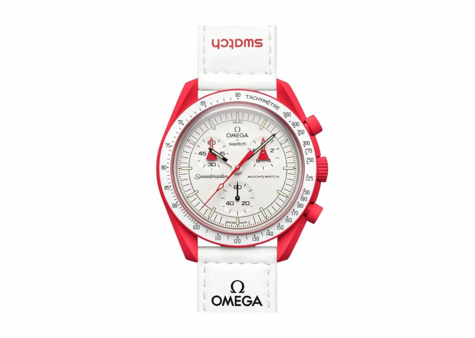 Swatch x Omega Bioceramic Moonswatch Mission to Mars - SO33R100 ...