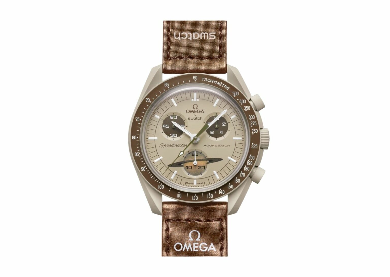 Swatch x Omega Bioceramic Moonswatch Mission to Saturn - SO33T100 ...