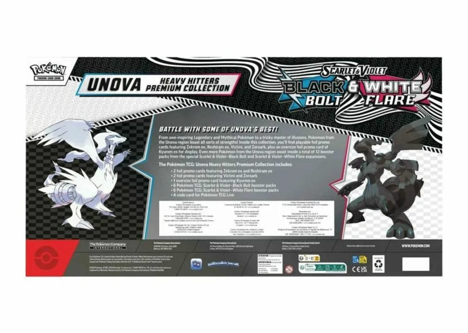 2025 Pokémon Scarlet & Violet Black Bolt & White Flare Unova Heavy ...
