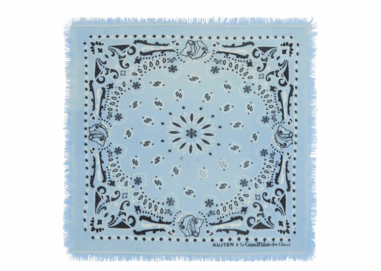 Kujten Small Cashmere Bandana Hachi Ice Palace - AK 4101-2516 - MIST ...